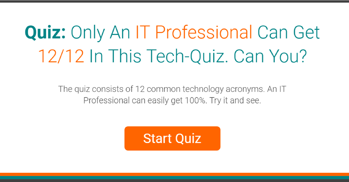 Quiz for IT Professionals